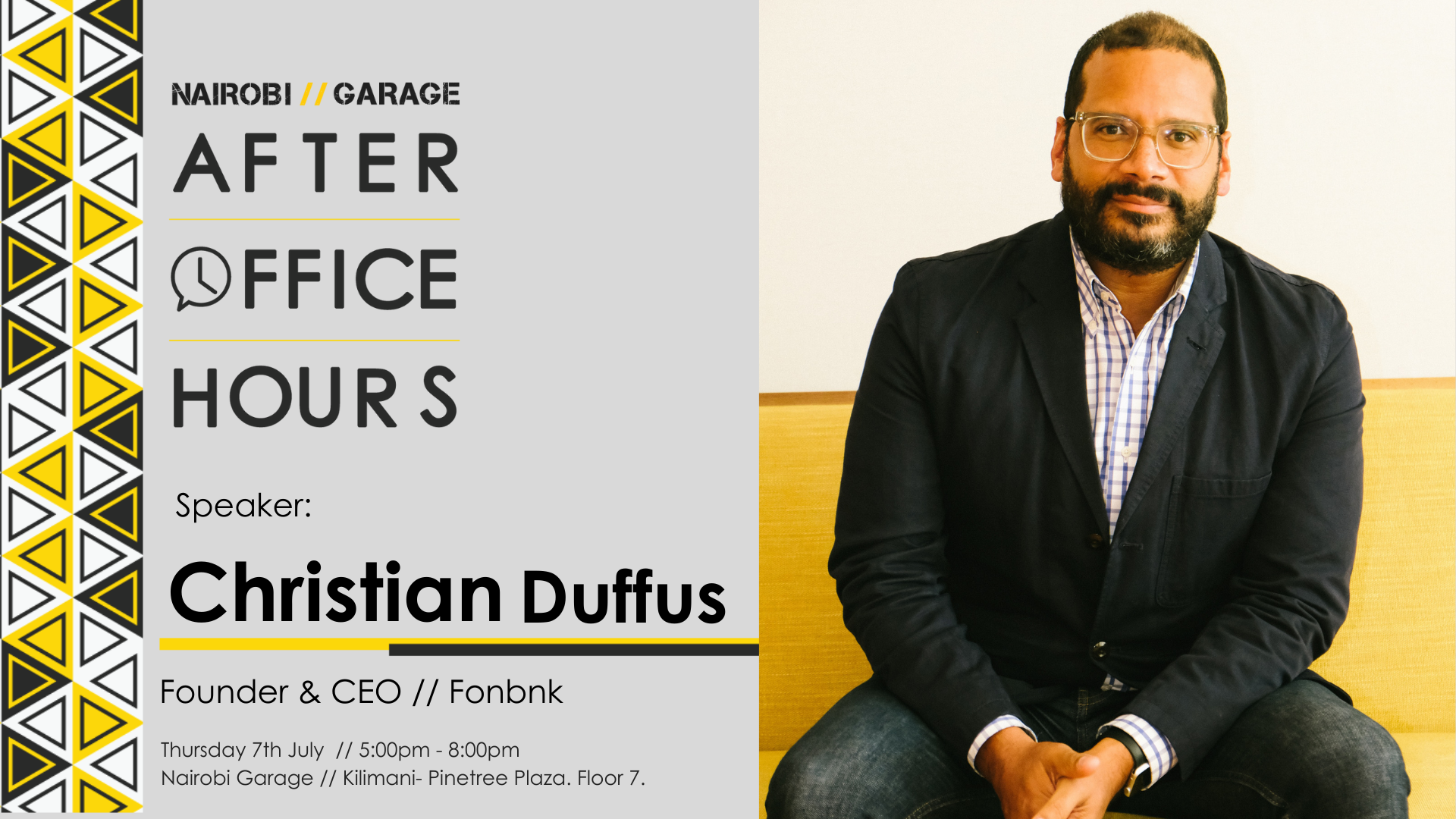 #AfterOfficeHours with Christian Duffus